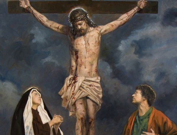 María permanece al pie de la cruz